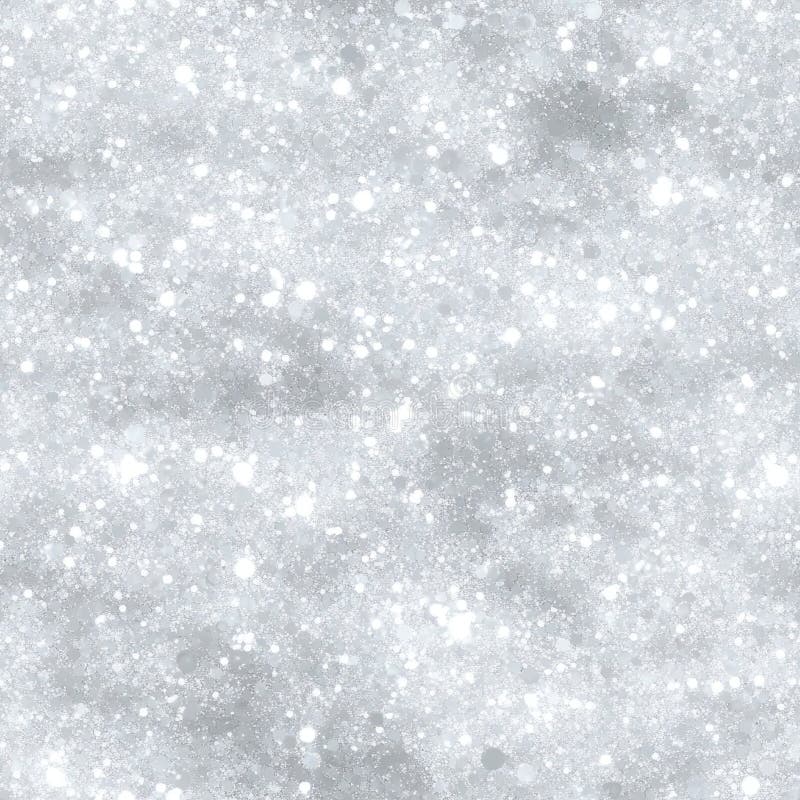 Top View Photo of Powdery Snow with Tiny Reflective Sparkles, Seamless ...
