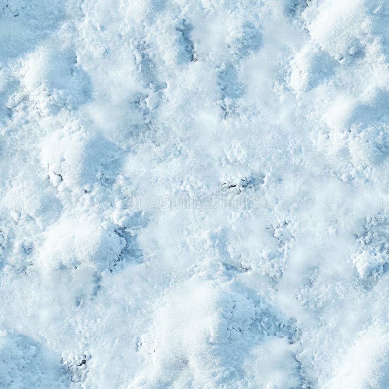 Top View Photo of Snow with Hints of Melting Patches, Seamless Texture ...