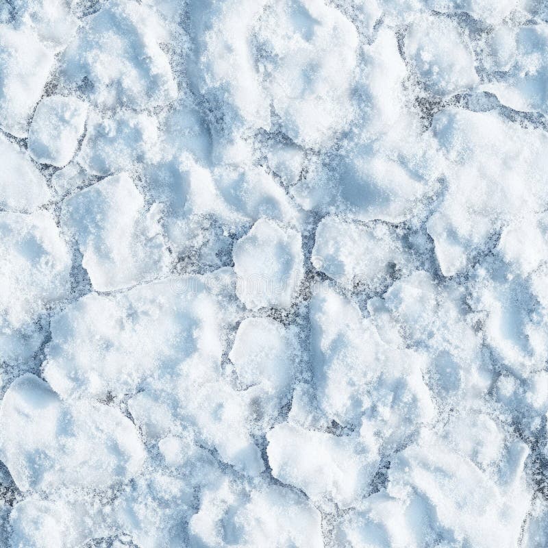 Top View Photo of Snow with Tiny Patches of Ice, Seamless Texture Stock ...
