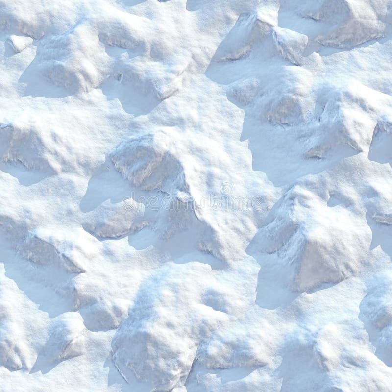 Top View Photo of Soft Untouched Snow, Seamless Texture Stock Image ...