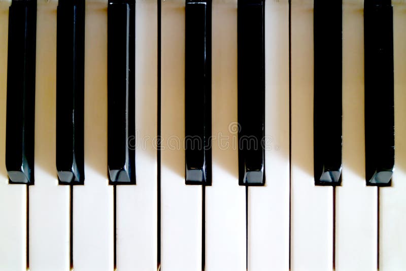 Top View of the Piano`s Keyboard for Background Stock Image - Image of ...