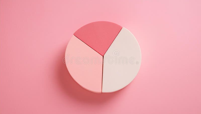 Top View Pie Chart with 5 Segments, Perfect for Visual Data ...