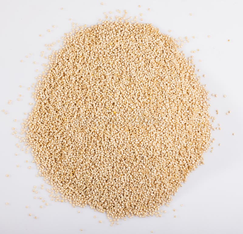 Top View of Pile of Quinoa on White Surface Stock Photo - Image of ...