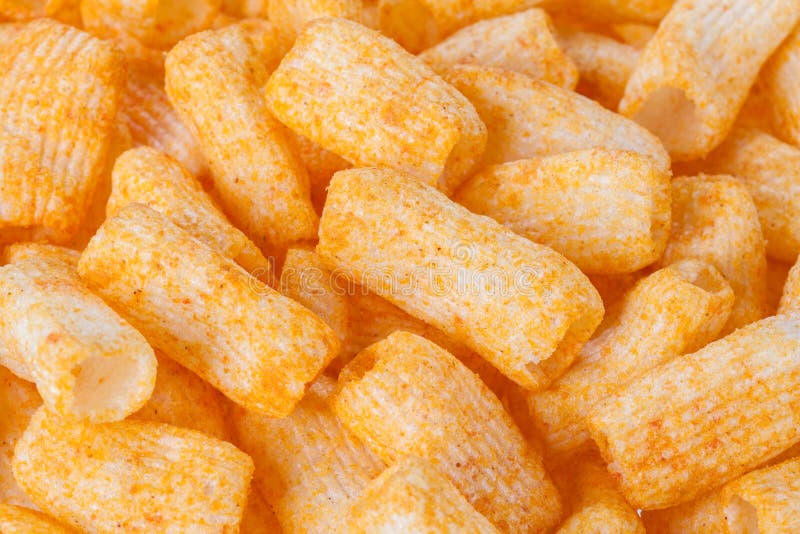 Top View of Pile of Rod Snack Tube, Crispy Cracker Snack. Stock Image ...