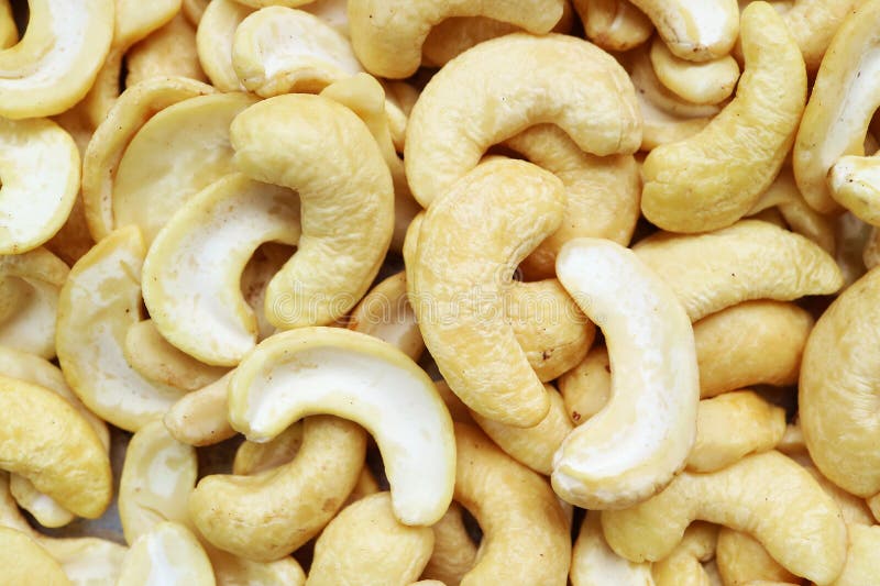 Top View of Pile of Cashew Nut Kernels Stock Image - Image of grain ...