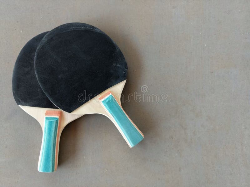 Top View of Ping Pong Rackets on a Table Stock Photo - Image of pong ...