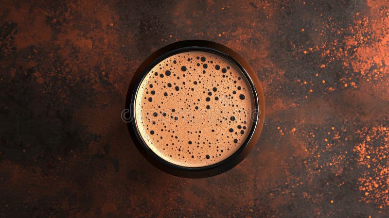 Top View of a Pint of Irish Stout on Rustic Copper Background Stock ...