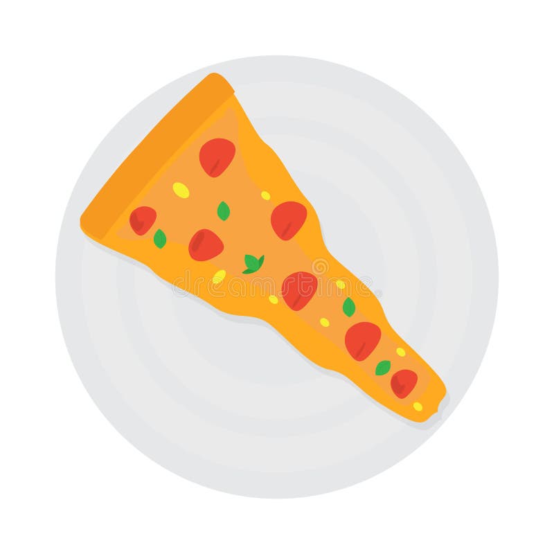 Top view of a pizza slice stock vector. Illustration of slice - 149742420