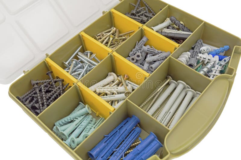 Top View of Plastic Plug and in Plastic Box Stock Image - Image of ...