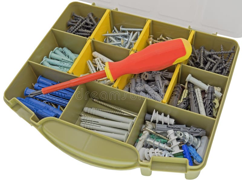 Top View of Plastic Plug and in Plastic Box Stock Image - Image of ...