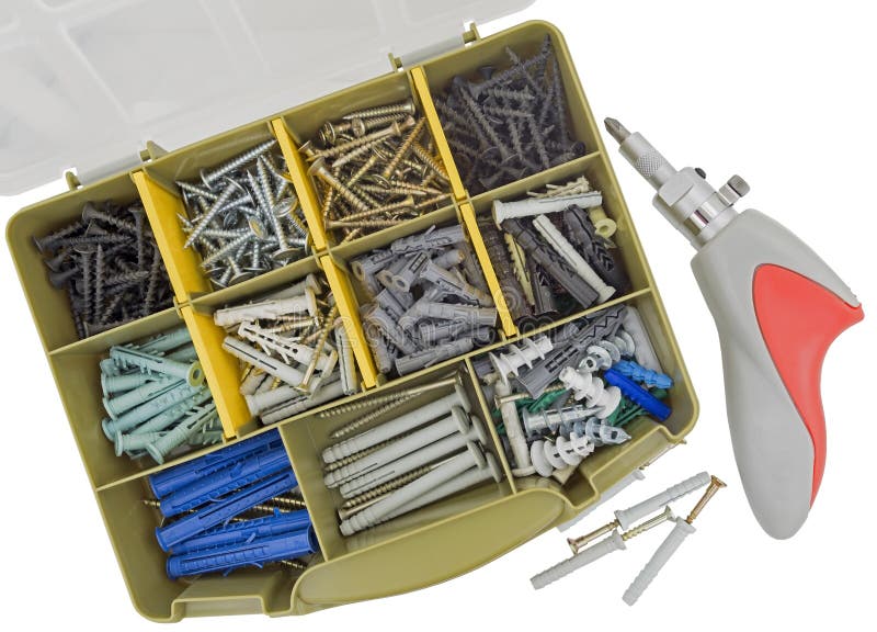 Top View of Plastic Plug and in Plastic Box Stock Photo - Image of ...