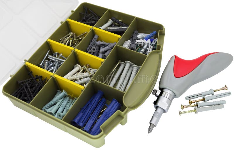 Top View of Plastic Plug and in Plastic Box Stock Image - Image of ...