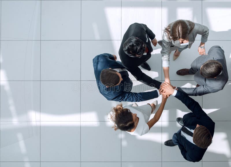 Top View. Positive Business Team Stock Photo - Image of professional ...