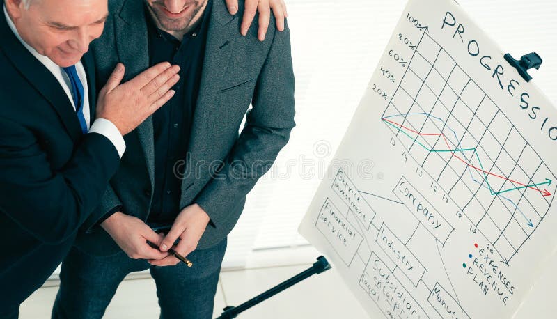 Project Manager Congratulating the Employee on a Successful ...