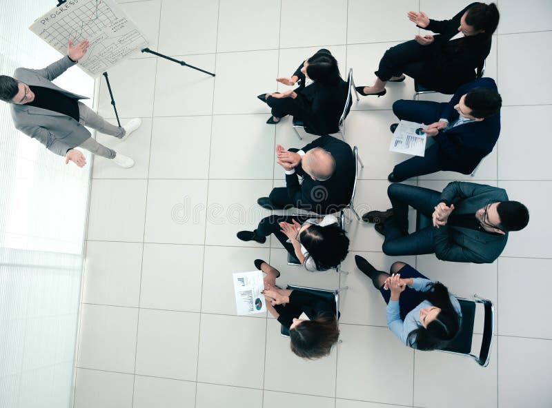 Project Manager Making a Report for the Business Team Stock Image ...