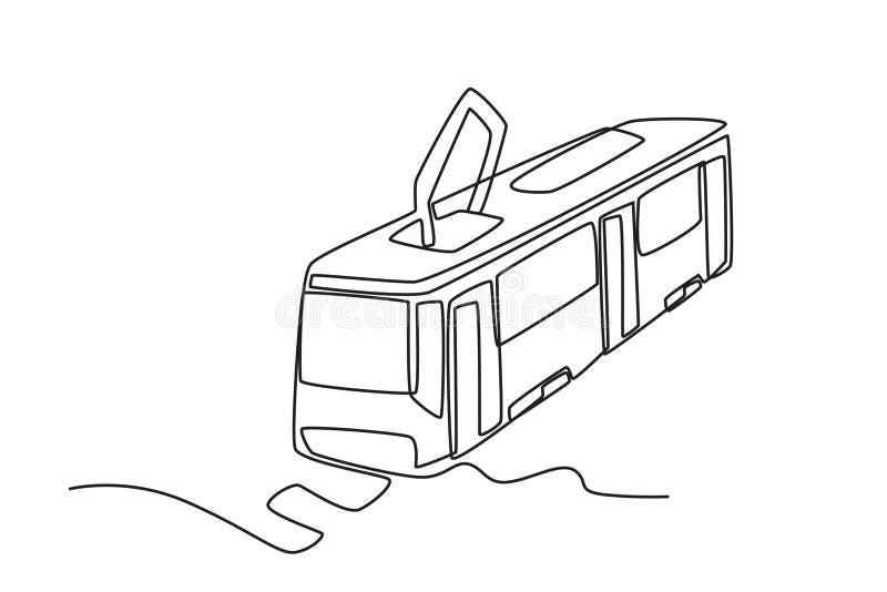 Top view of public train stock vector. Illustration of traffic - 298449581