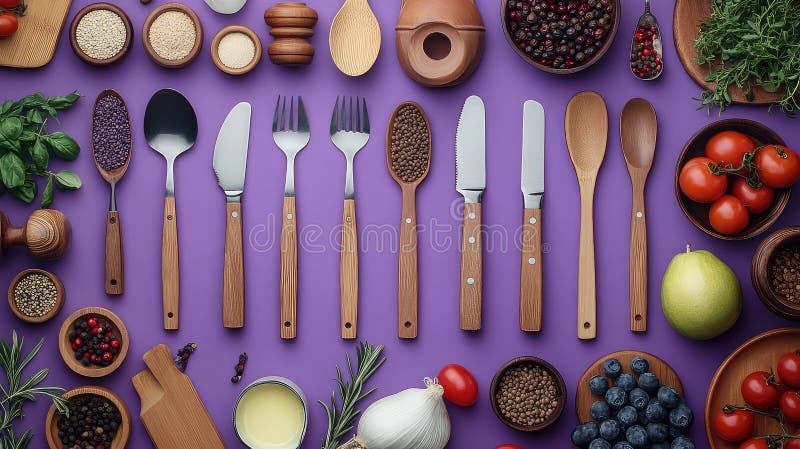 Top View Radial Repeat Symmetrical Poster with Purple Background Stock ...