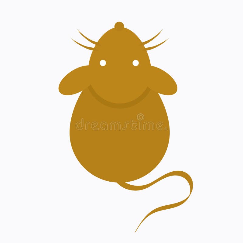 Top View Rat Vector Illustration Stock Vector - Illustration of ...