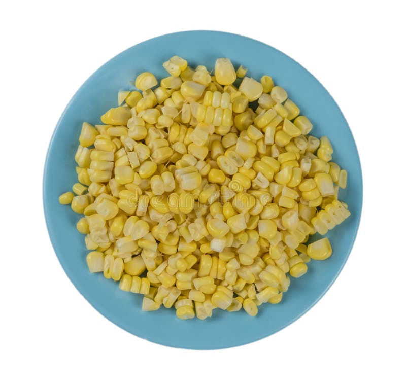 Raw sweet corn on plate stock image. Image of white - 103472167