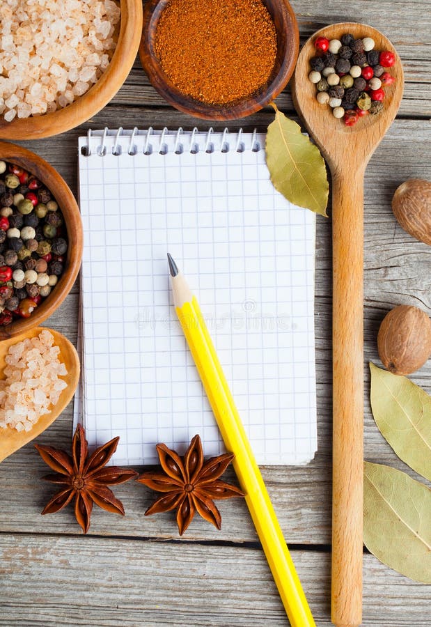 Top view of recipe book stock photo. Image of cooking - 37086306