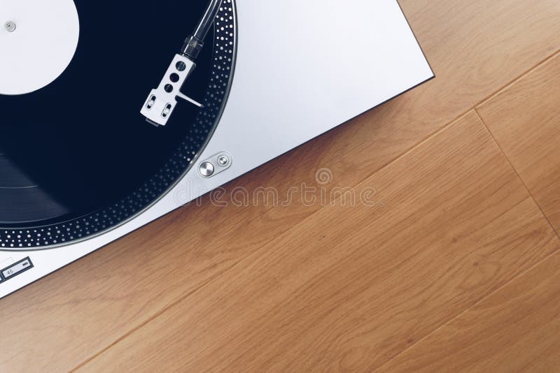 Top View of a Record Player Stock Photo - Image of button, activity ...