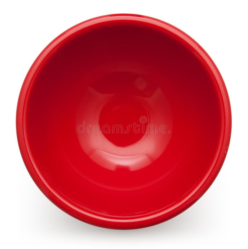 Top view red bowl stock image. Image of china, bowl, isolate - 81389287