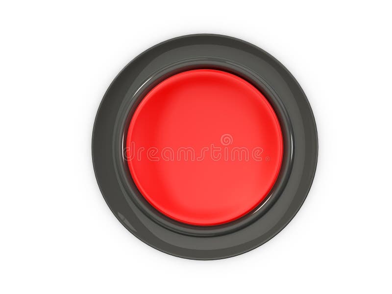 Big red button stock vector. Illustration of chrome, site - 37742736