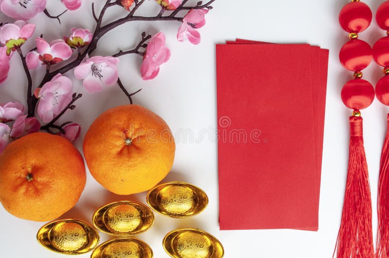 Top View of Red Packet with Customizable Space for Text or Greetings ...