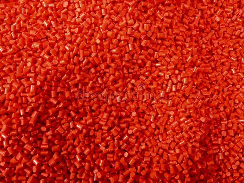 Top View of Red Polyethylene Resin Stock Image - Image of beautiful ...