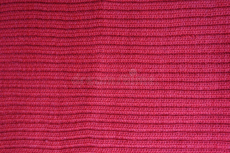 Top View of Red Rib Knit Fabric Stock Photo - Image of insulation ...