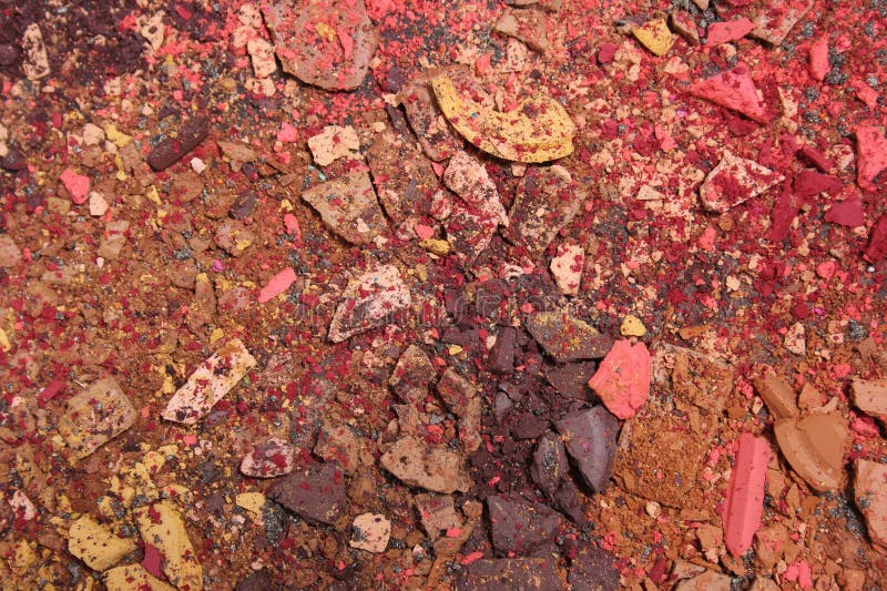 Top View of Red and Yellow Earth and Clay on the Ground Stock Photo ...