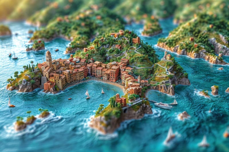 Top View of the Relief Map of Europe. 3d Illustration Stock ...