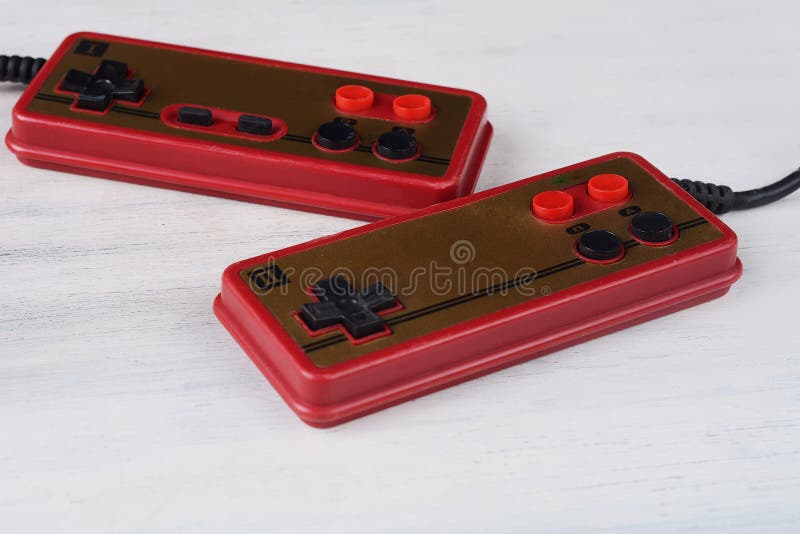 Top View of Retro Computer Gaming Controller Stock Image - Image of ...