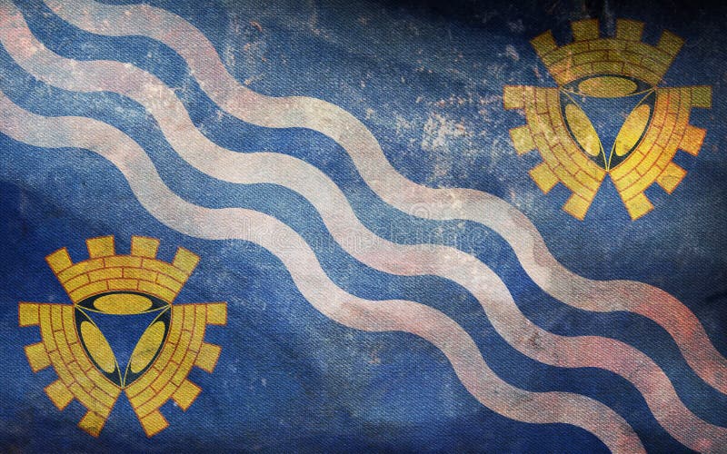 Flag of Merseyside is a Metropolitan County, England Stock Illustration ...