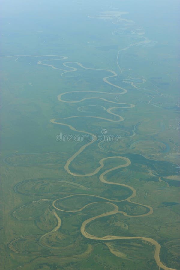 Top view on a river stock photo. Image of field, blue - 96268510