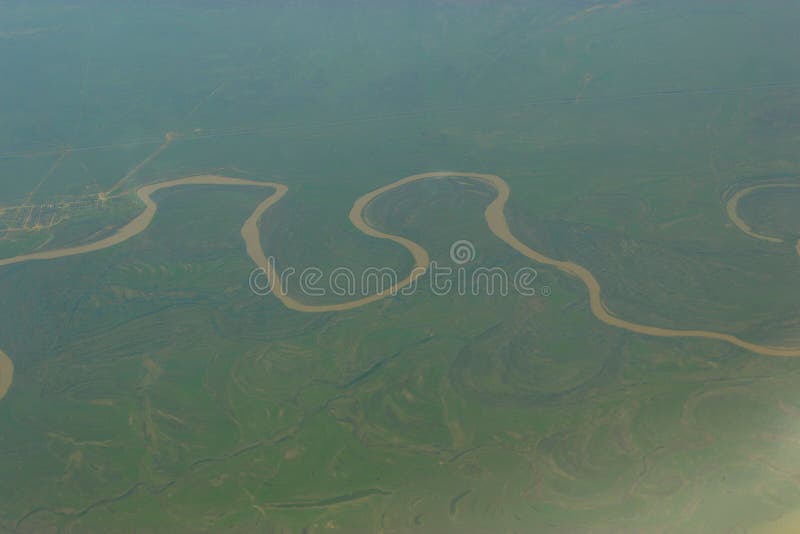 Top view on a river stock image. Image of conservation - 96268687