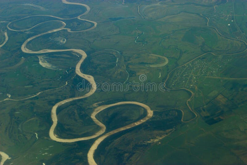 Top view on a river stock image. Image of preservation - 96269185