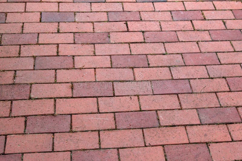 Top View of a Road Made of Bricks Stock Image - Image of road, texture ...