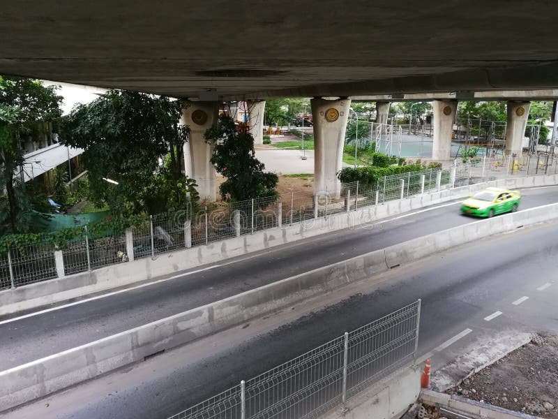 Top view road. stock photo. Image of road, taxi, bridge - 93630756