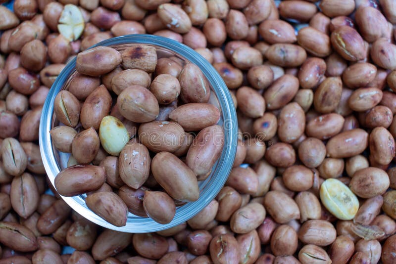 Top View of Roasted Groundnuts. Healthy Snack Rich in Protein Stock ...