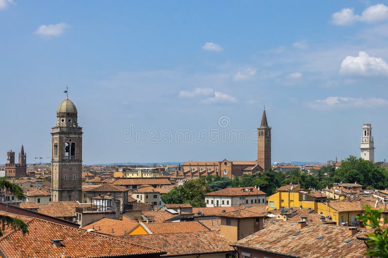 Top View of the Rooftops of Verona Stock Photo - Image of angle ...
