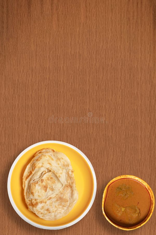 Top View of Roti Canai, Kerala Porotta , Malabari Parotta. Stock Image ...