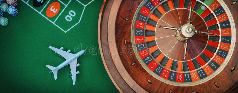 Top View Roulette on Table with Ball on Green Stock Image - Image of ...