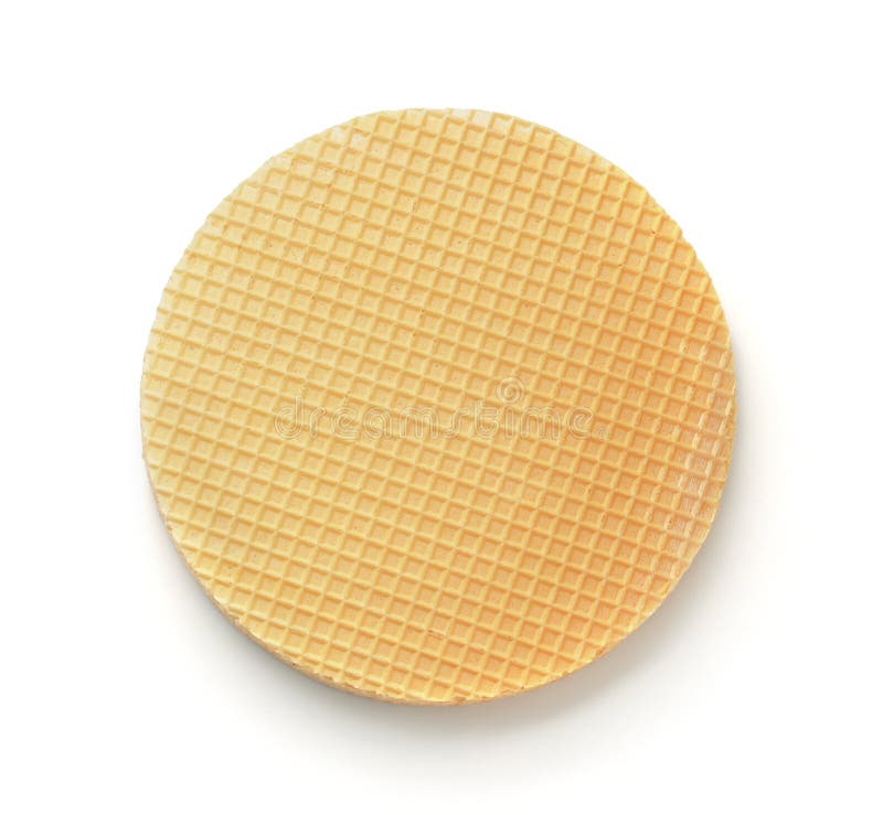 Top View of Round Wafer Cake Sheets Stock Image - Image of product ...