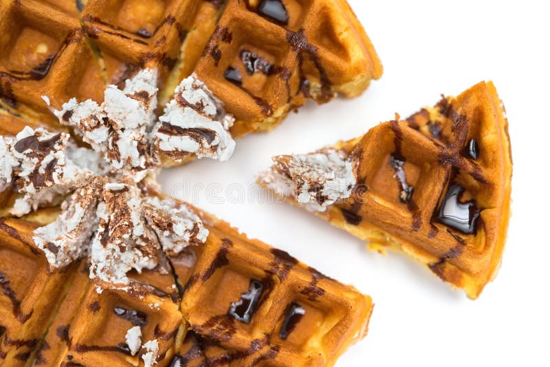 Piece of waffle stock image. Image of berry, piece, delicious - 56380745