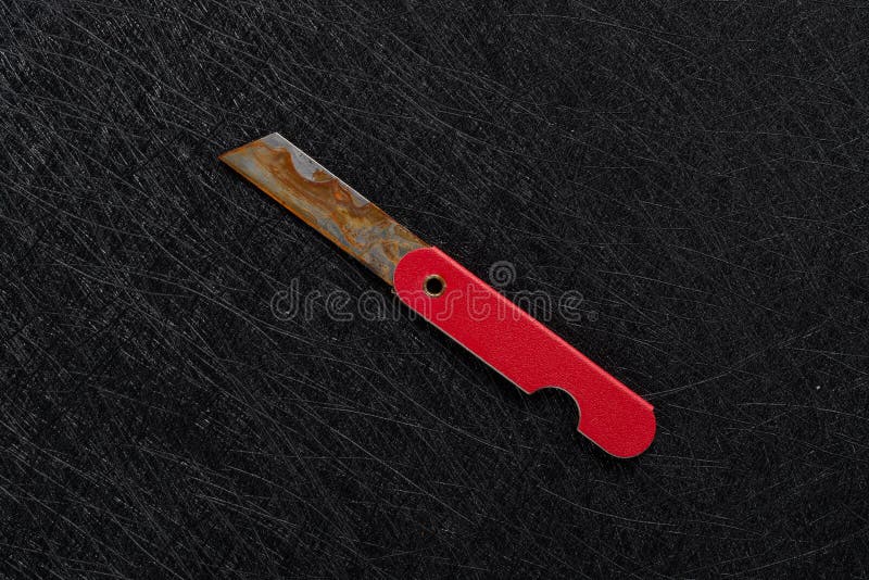 Top view rusty knife stock image. Image of object, cutter - 130015969