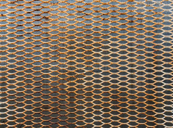 Top View of Rusty Steel Grating Floor Stock Image - Image of oxidation ...
