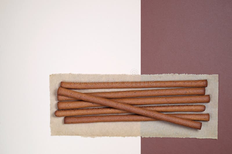Top View of Rye Bread Sticks Grissini Stock Image - Image of bread ...