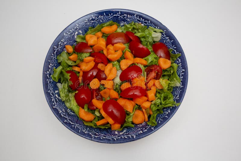 Top View of Salad on the Potting Bench, with Gardening Equipment. Home ...