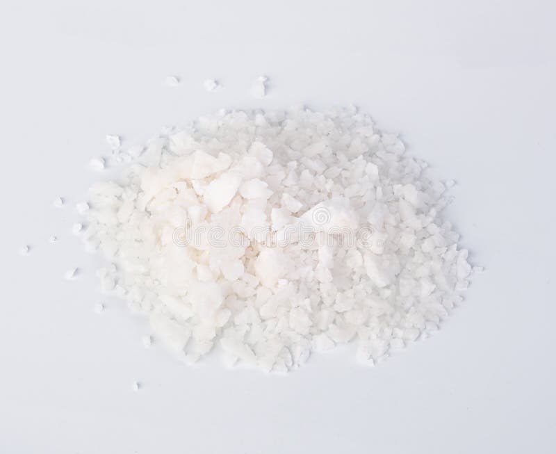 Top View of Salt Isolated on White Background Stock Photo - Image of ...